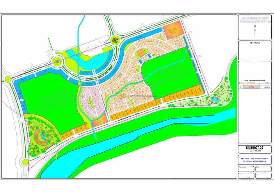 Blue World City Islamabad All Blocks Maps – Manahil Estate