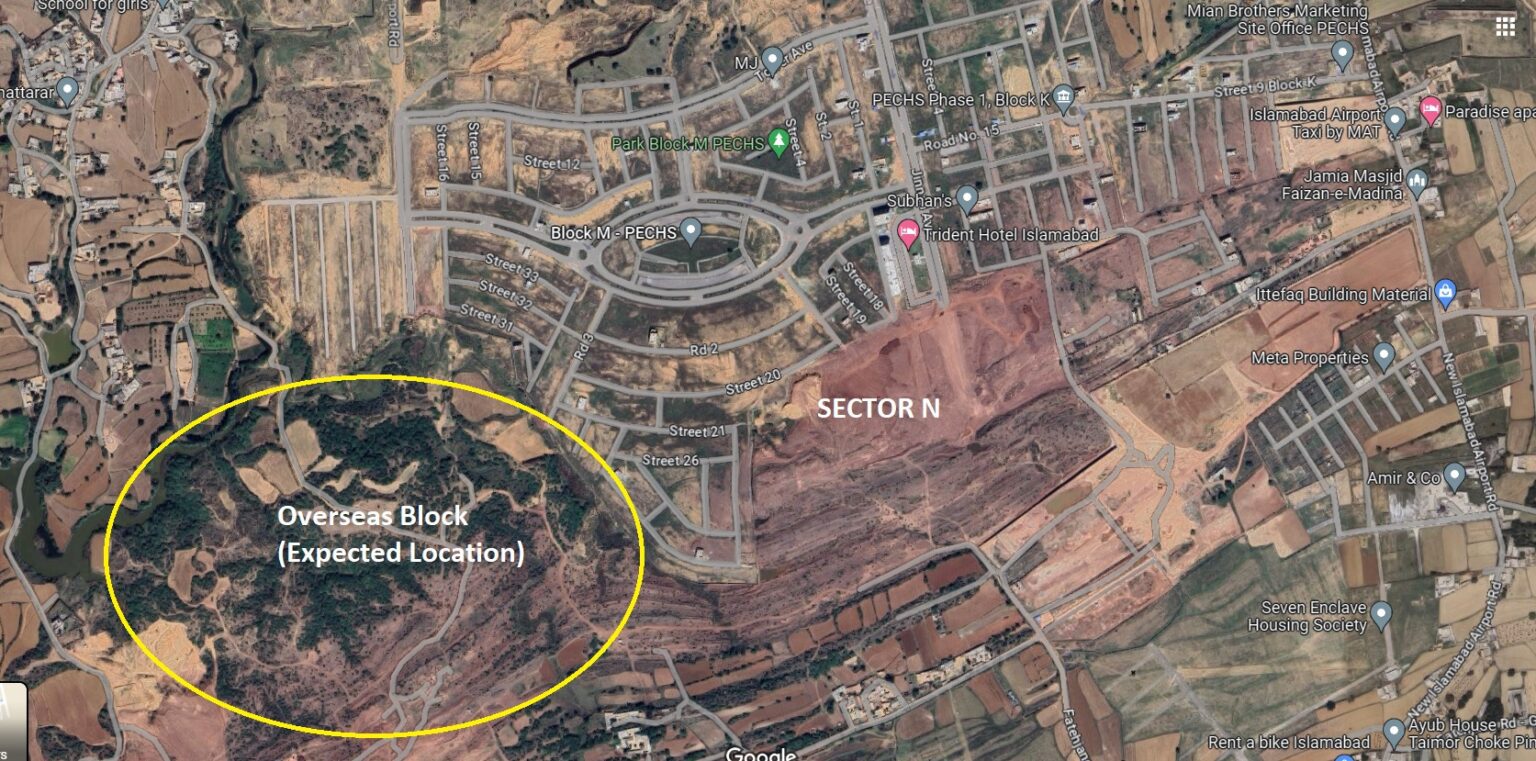 Overseas Block - PECHS Islamabad: Booking Details, Location & Plot Prices